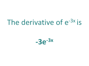 The Derivative of e^-3x - DerivativeIt